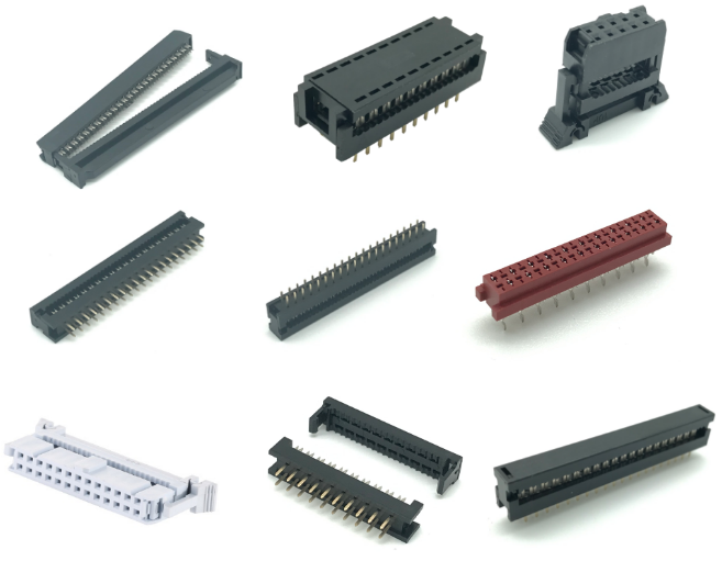 2.54mm Pitch Wire Connector Housing , Female IDC Socket Connector