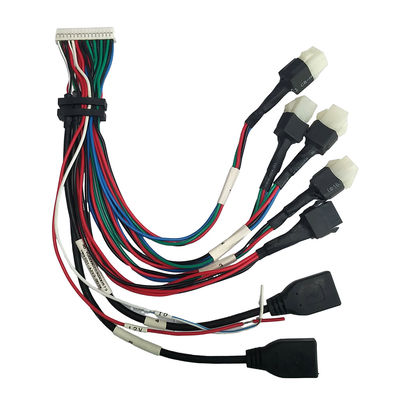 Mini Fit Overmolding Cable Assemblies 4.20mm Injection Molded Plastic ...